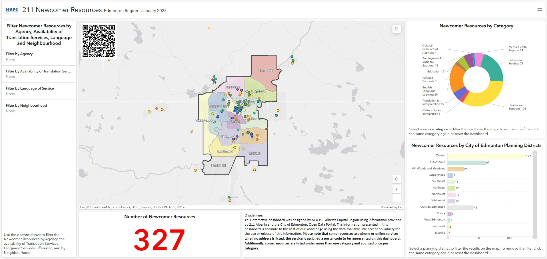 Interactive 211 Resource Dashboards - M.A.P.S. Alberta Capital Region